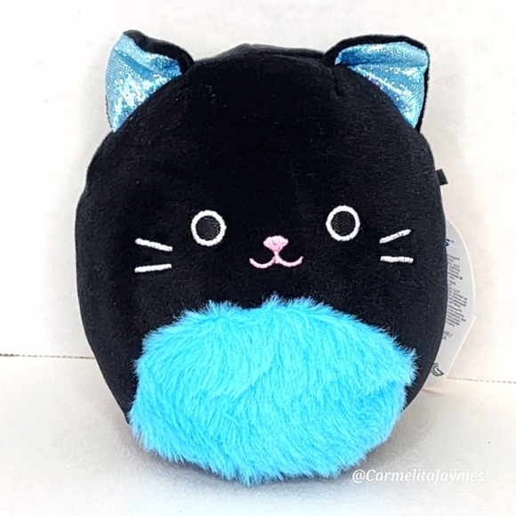 Squishmallows | Toys | Eponine Black Cat W Furry Blue Belly Original ...